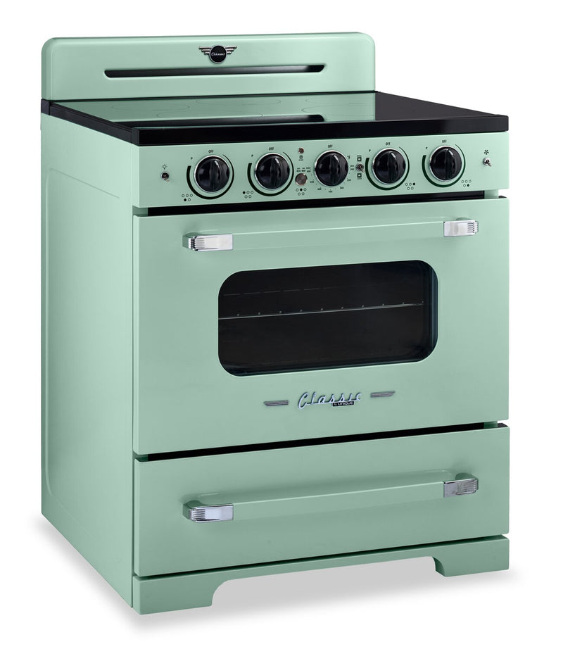Classic Retro by Unique 30" 3.9 Cu. Ft. Induction Range - Summer Mi ...