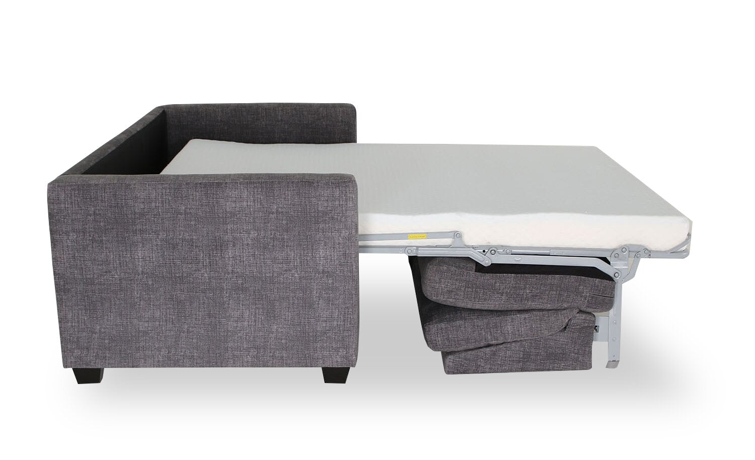 Canadian Made Everlee 76.5" Grey Microsuede Queen-Size Sofa Bed wit ...