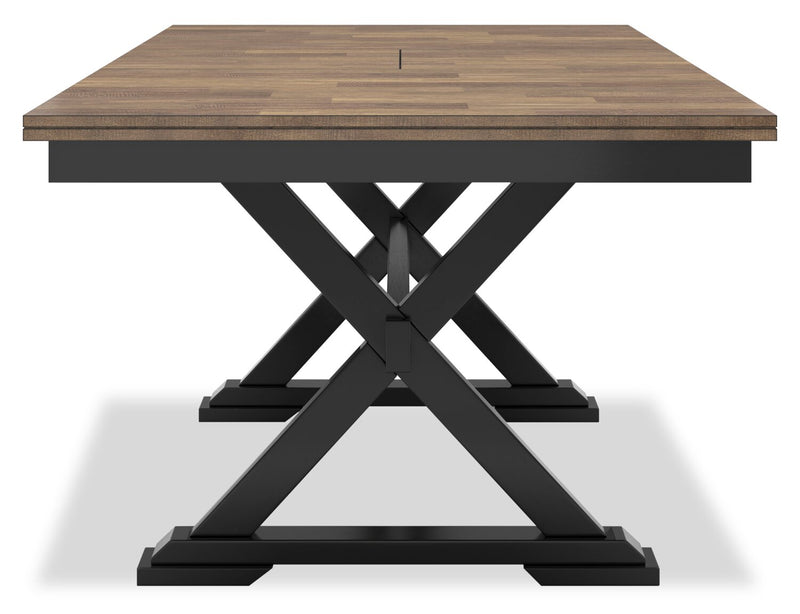 Raven Dining Table, 60-78"W Self-Storing Butterfly Leaf Extension ...