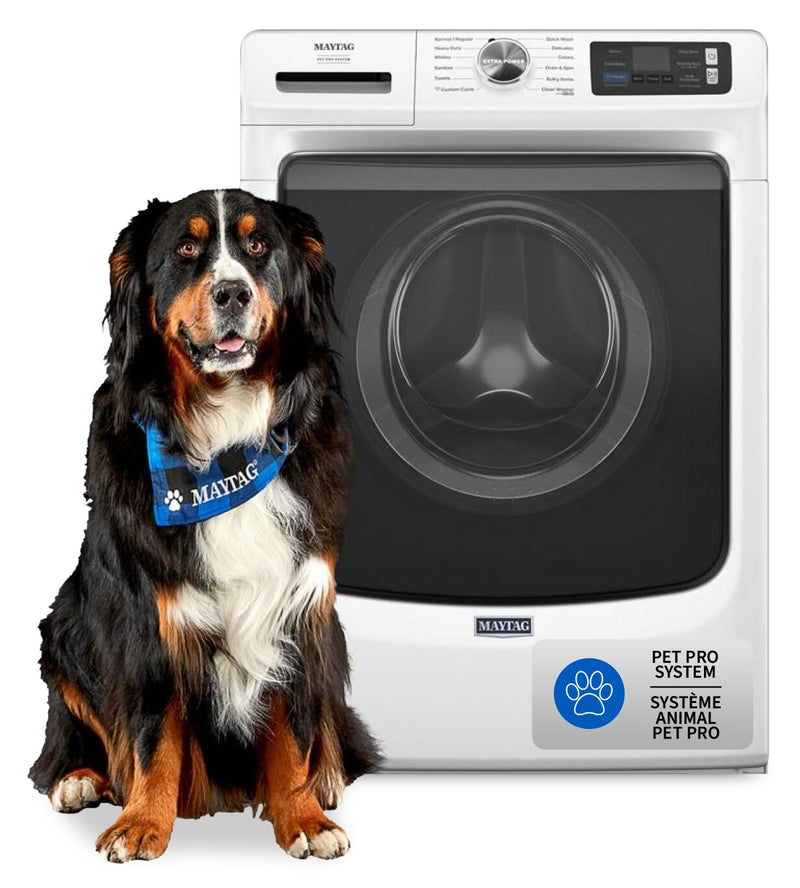 Maytag 5.8 Cu. Ft. Pet Pro Smart Front-Load Washer - White - MFW7020RW ...