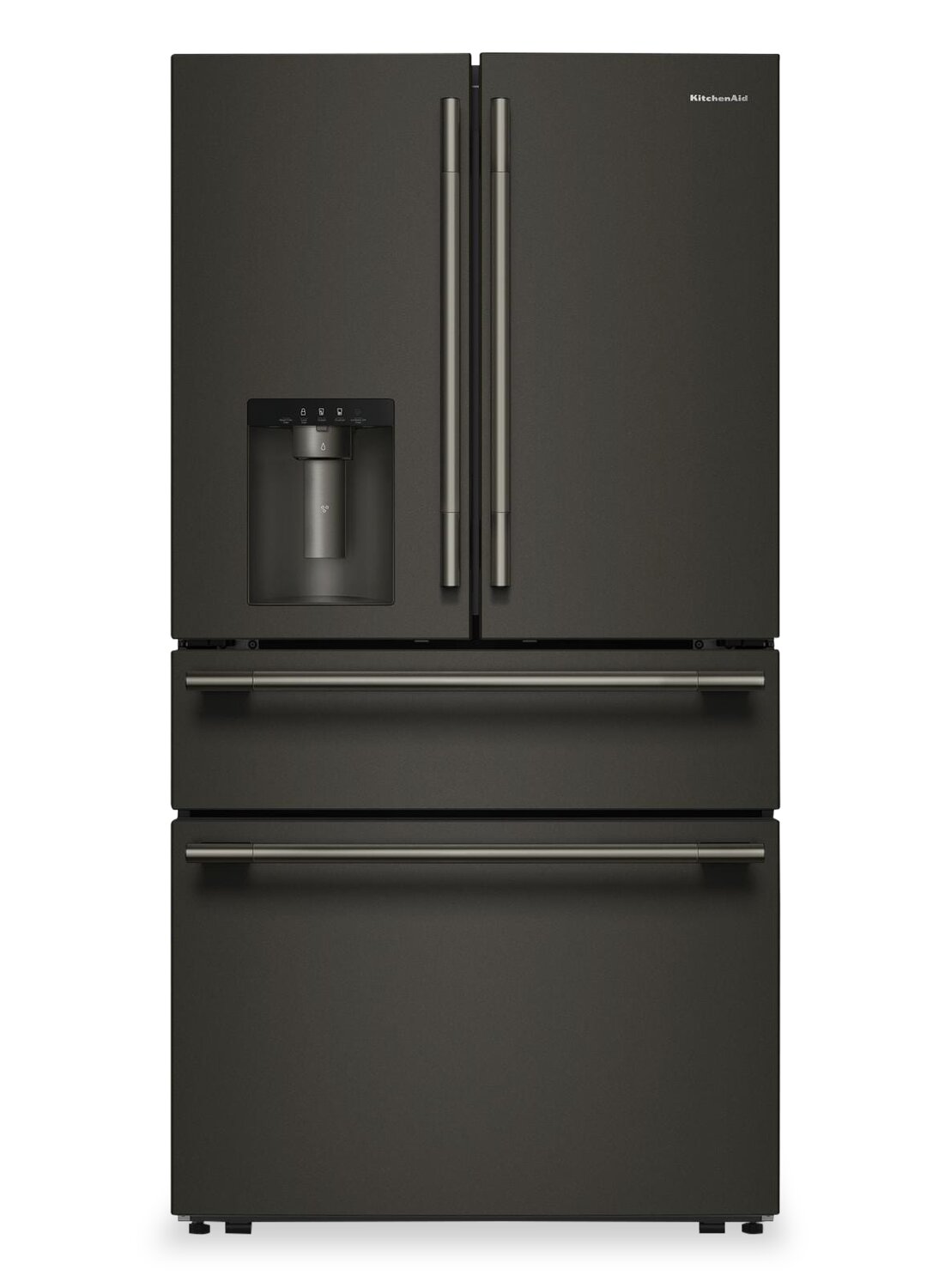 Kitchenaid 29 Cu. Ft. French Door Refrigerator – Black Ore - KRMF43 ...