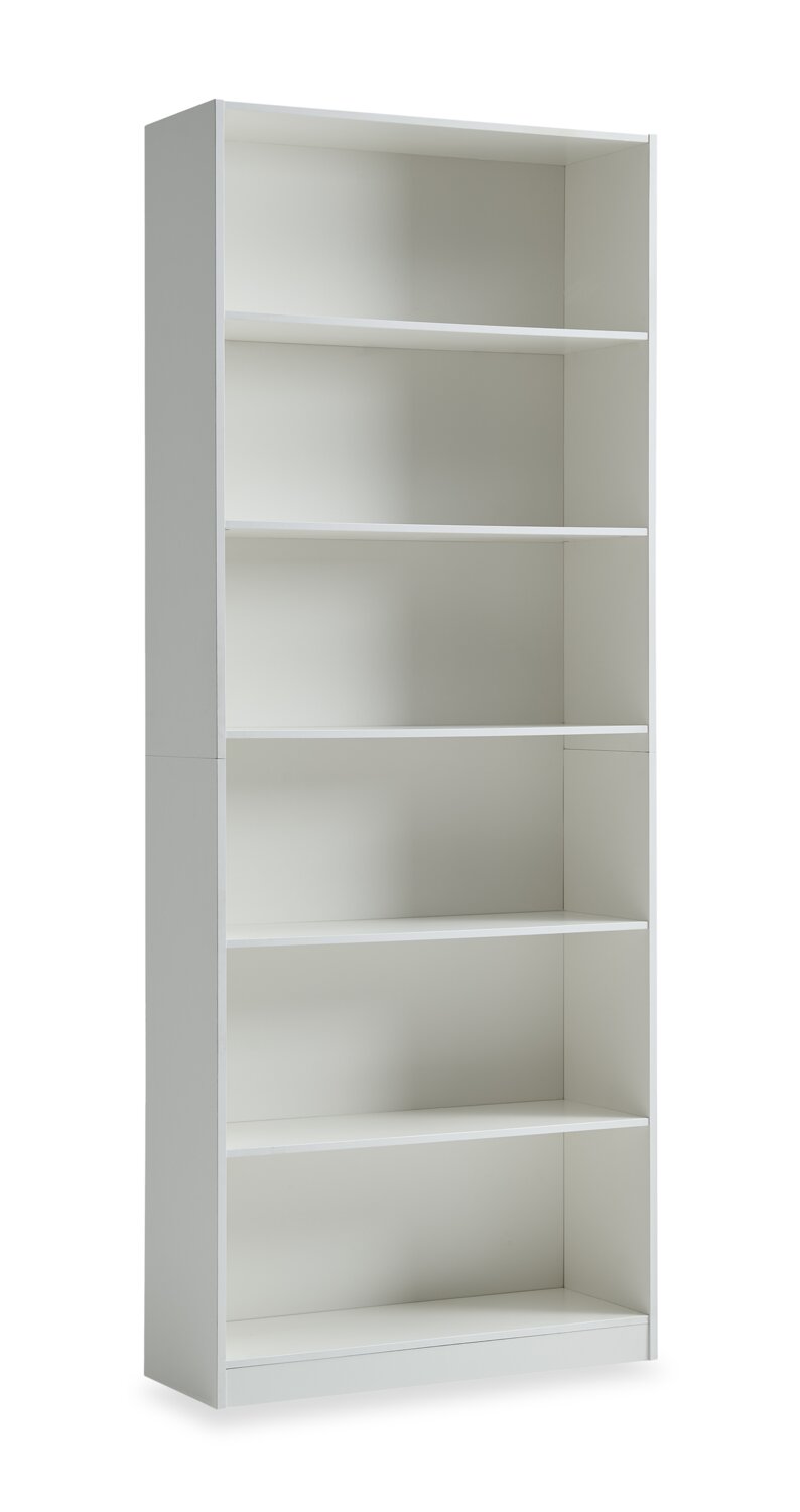 William 31.5" 6-Shelf Bookcase - White - The Brick