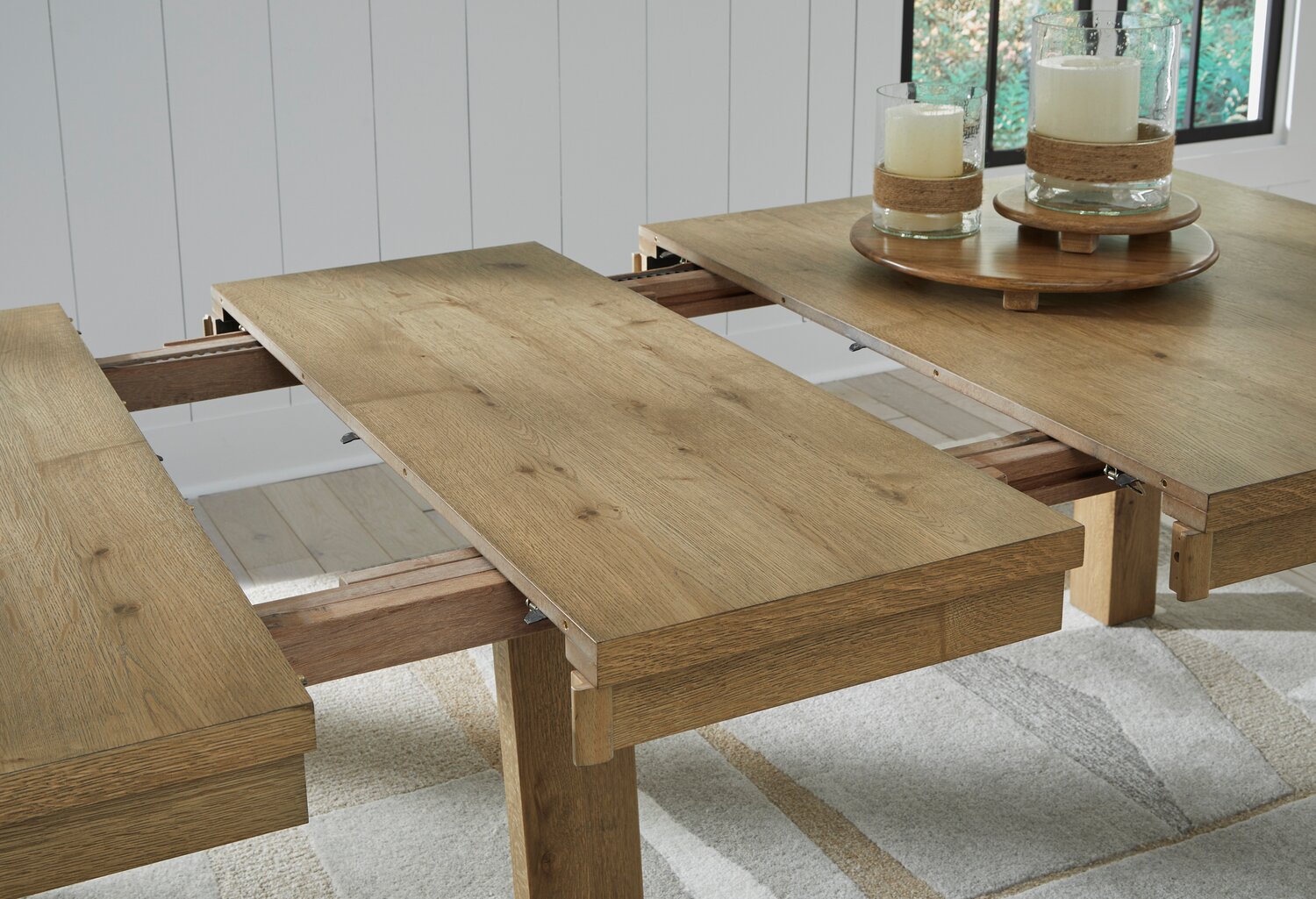 The brick extendable dining table store