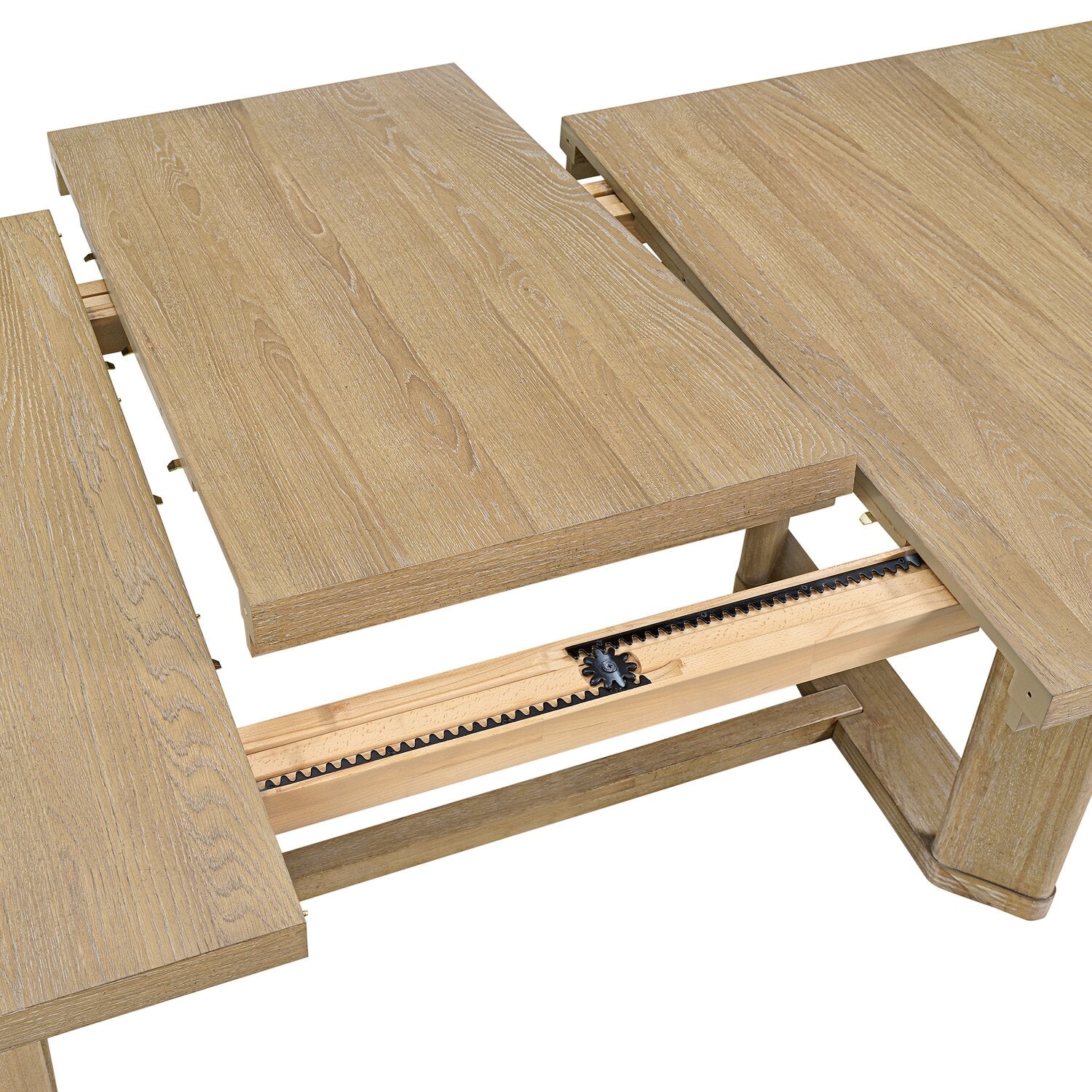 Aspen Dining Table with 80-104" Extension, Trestle Base - Natural | The ...