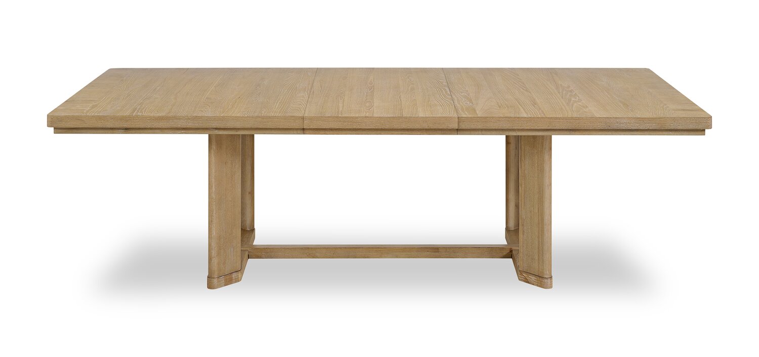 Aspen Dining Table with 80-104" Extension, Trestle Base - Natural | The ...