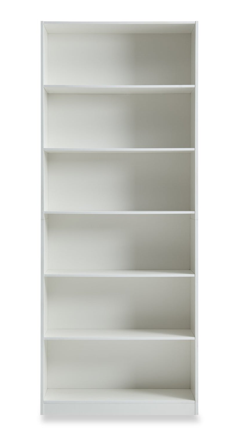 William 31.5" 6-Shelf Bookcase - White - The Brick