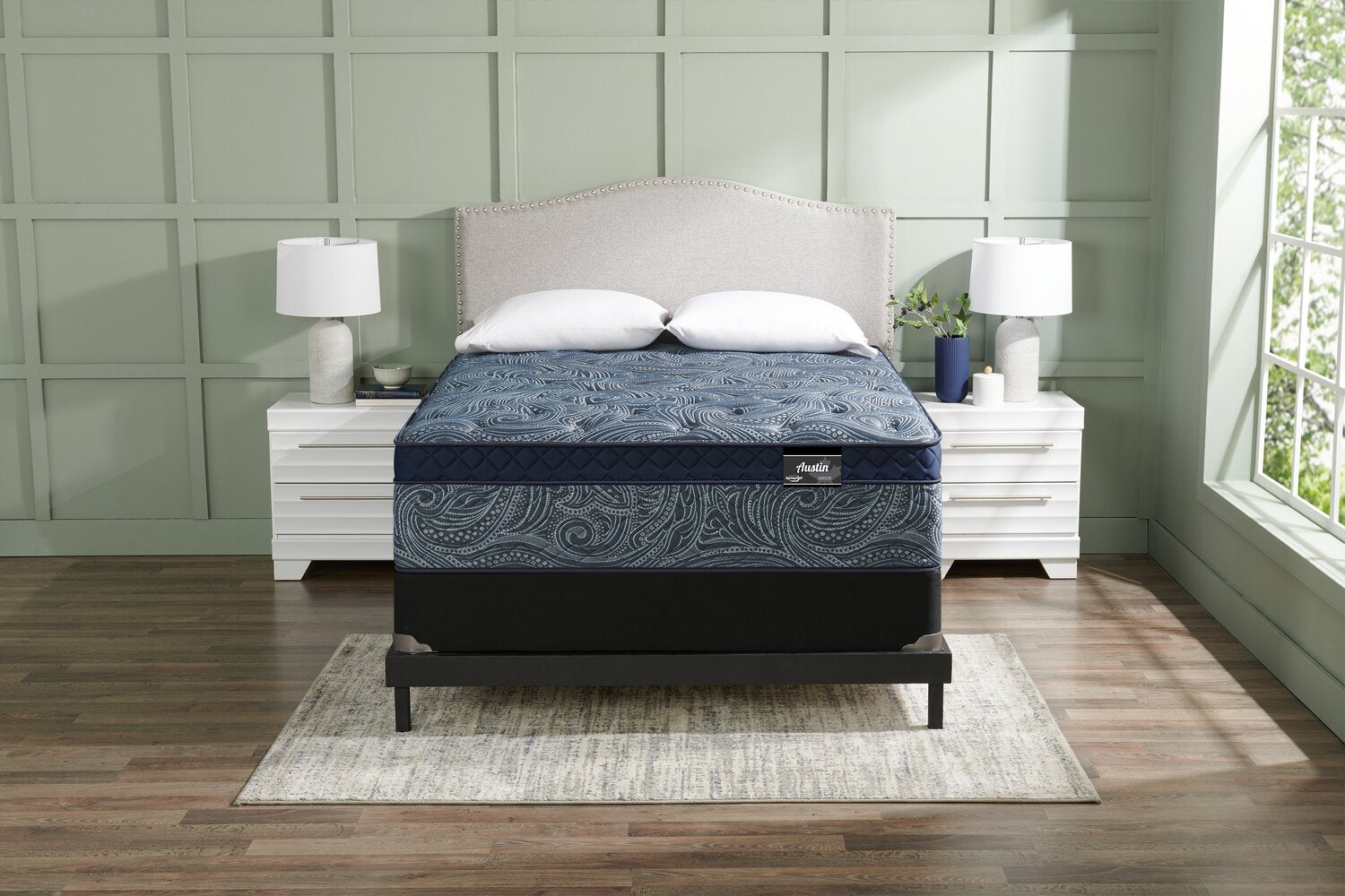 Springwall Austin Eurotop Medium Queen Mattress Set - The Brick