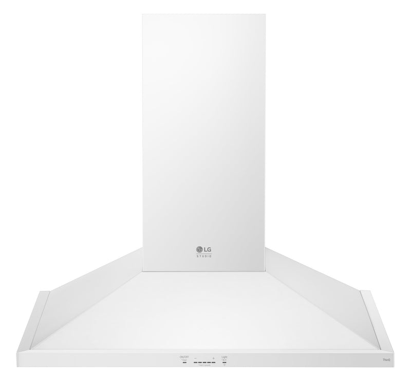LG Studio 30" 600 CFM Smart Wall-Mount Chimney Hood - Essence White ...