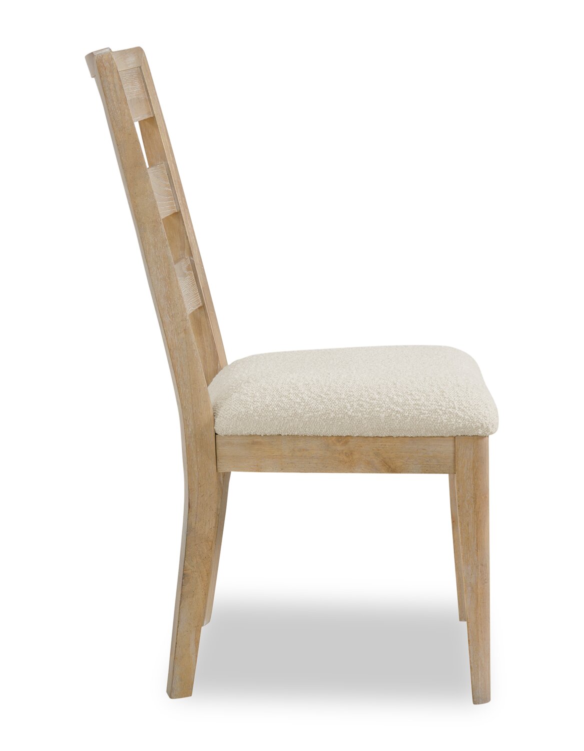 Aspen Dining Chair with Fabric Seat, Slat-Back - Natural | The Brick