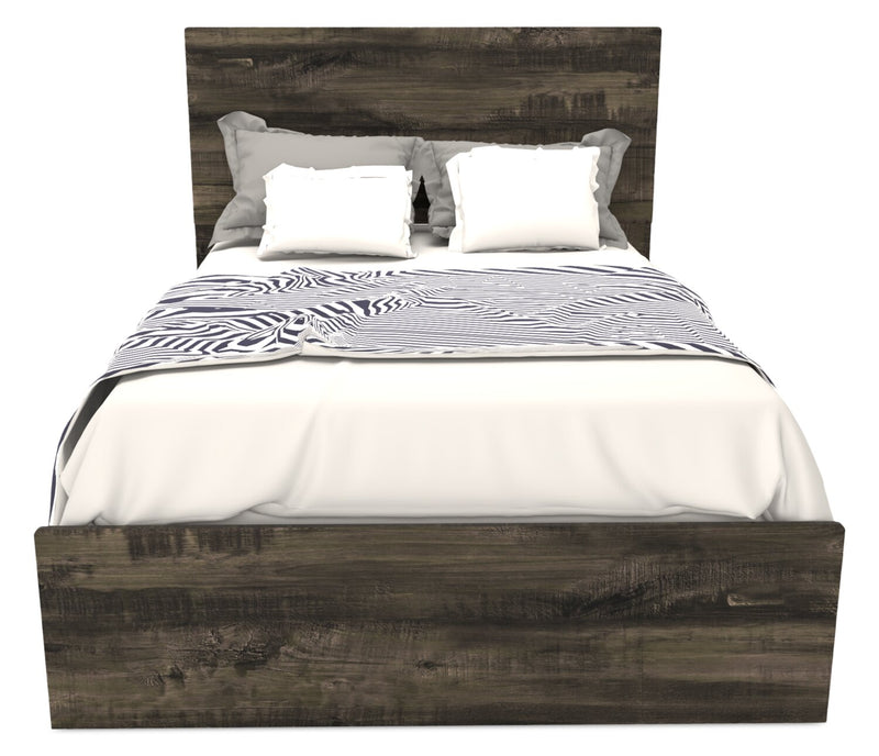 Riley Panel Bed with Headboard & Frame for Kids, Made in Canada, Gr ...