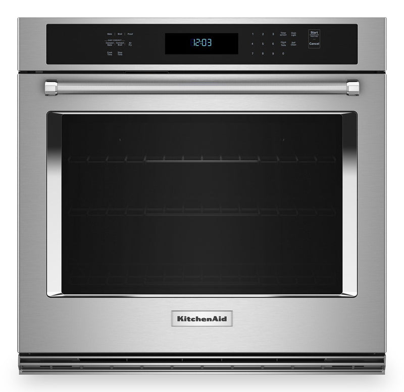 KitchenAid 30" 5 Cu. Ft. Electric Single Wall Oven with True Convec ...