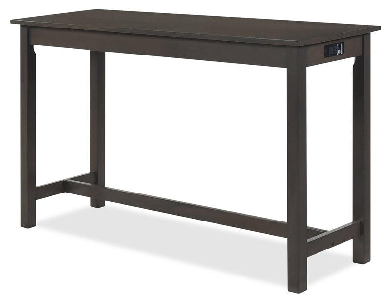 Noah 60” Modern Dinette with 3 Counter-Height Stools and USB Ports ...