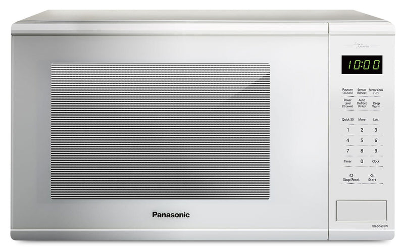 Panasonic Genius® 1.3 Cu. Ft. Countertop Microwave - NNSG676WC - The Brick