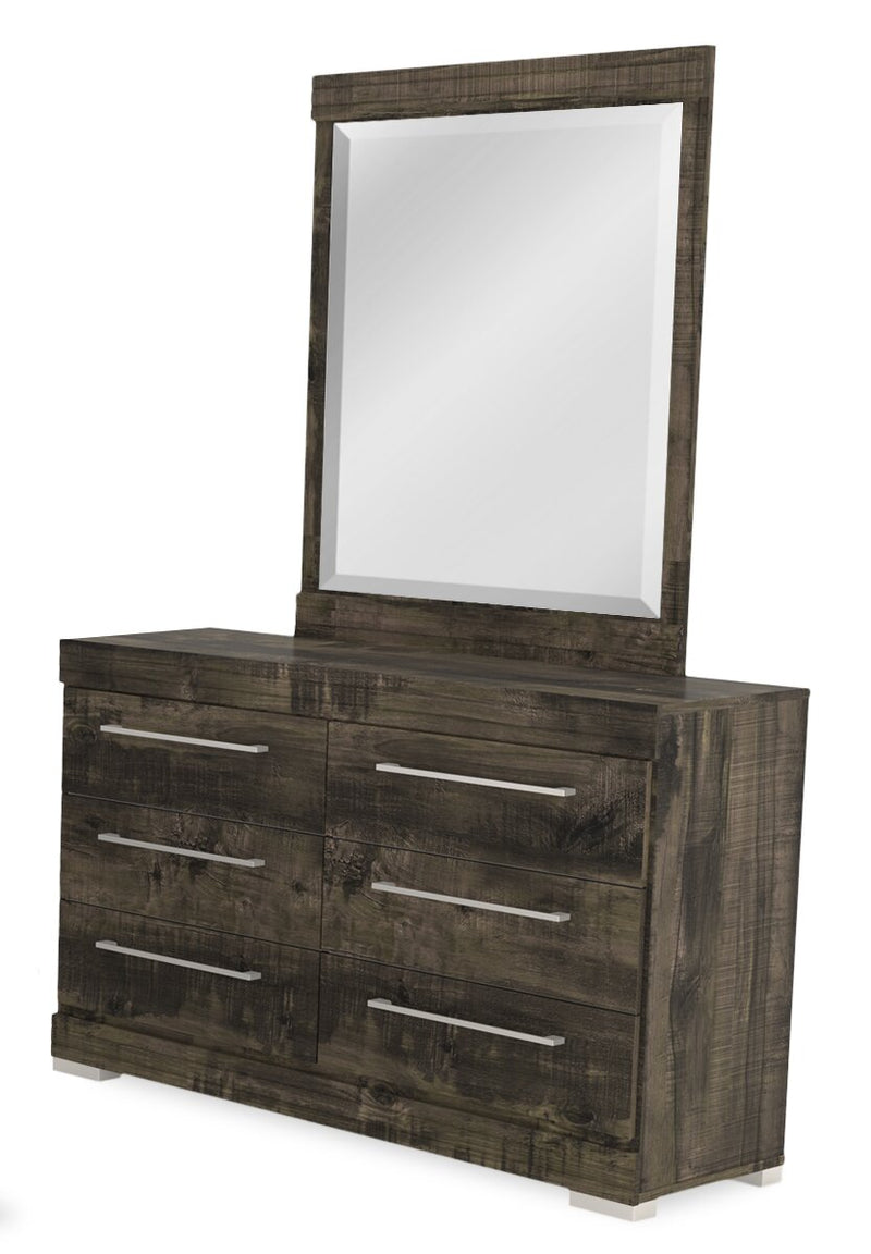 Riley Bedroom 6-Drawer Dresser, 49"W x 31"H, Made in Canada - Grey ...