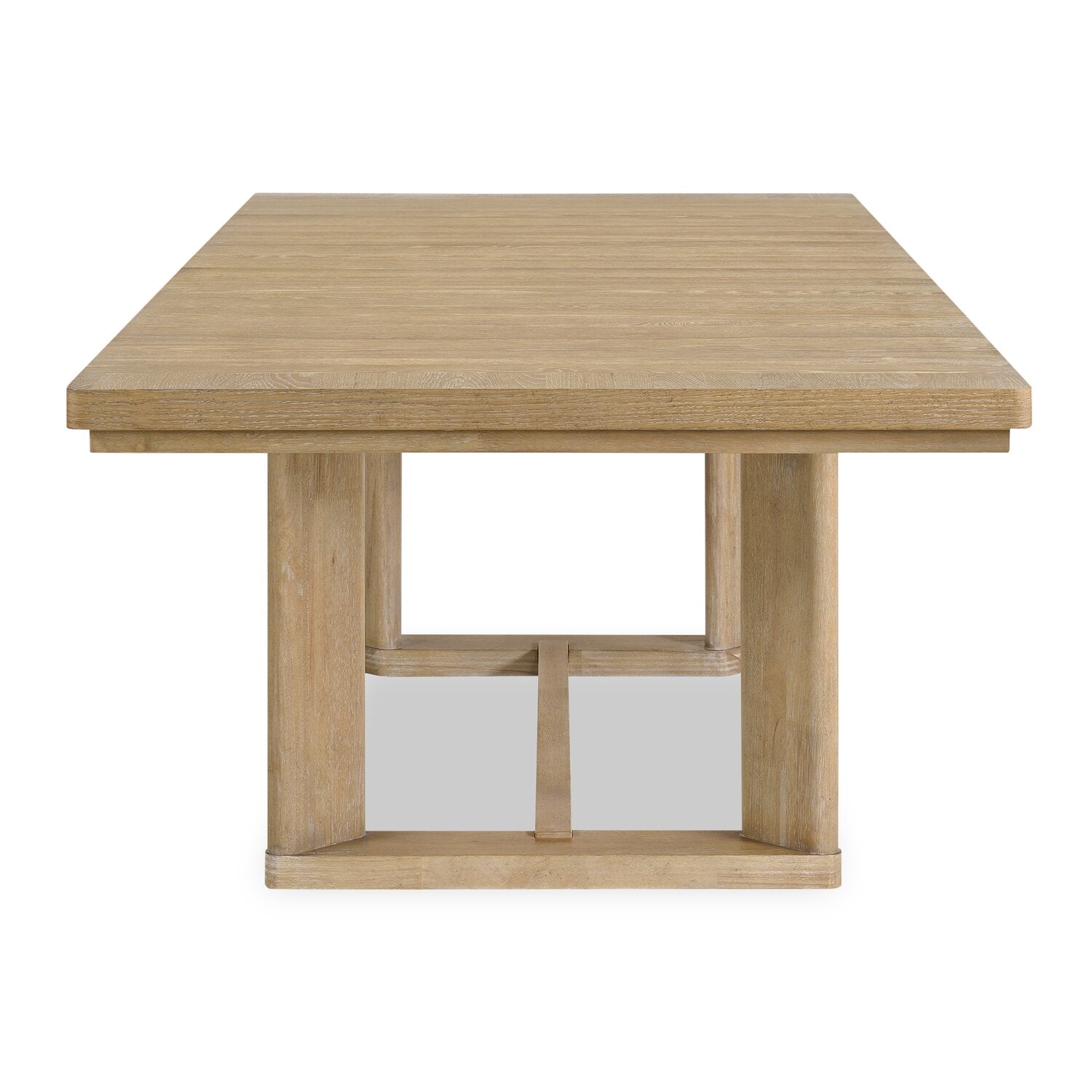Aspen Dining Table with 80-104" Extension, Trestle Base - Natural | The ...