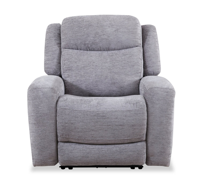 Atlantis 38" Fabric Power Reclining Chair with USB Port - Dove Grey ...