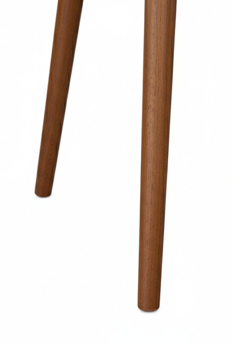 Viola 20" Modern Round End Table – Brown Walnut - The Brick