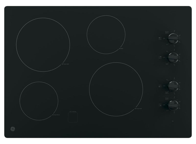 GE 30" 4-Burner Electric Cooktop - Black - JP3030DWBB - The Brick
