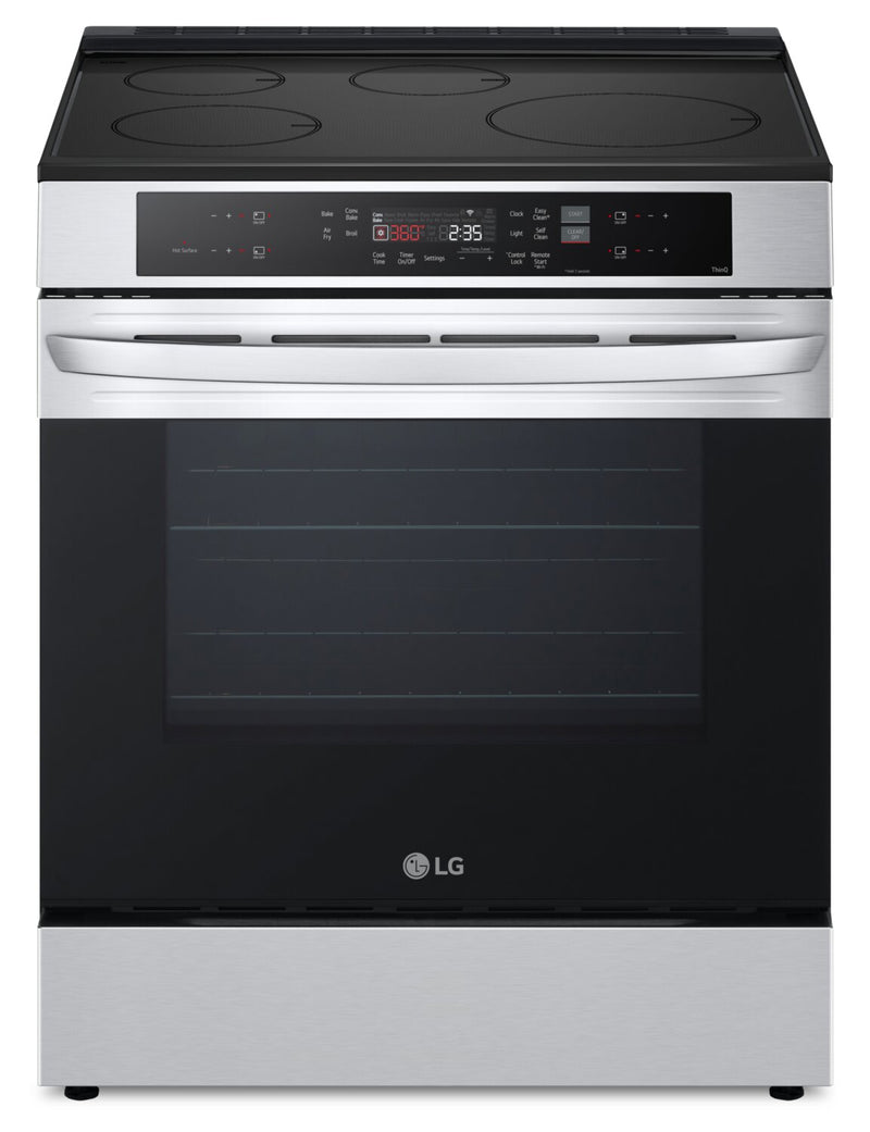 LG 30" 6.3 Cu. Ft. Smart Induction Range with Convection and Air Fr ...
