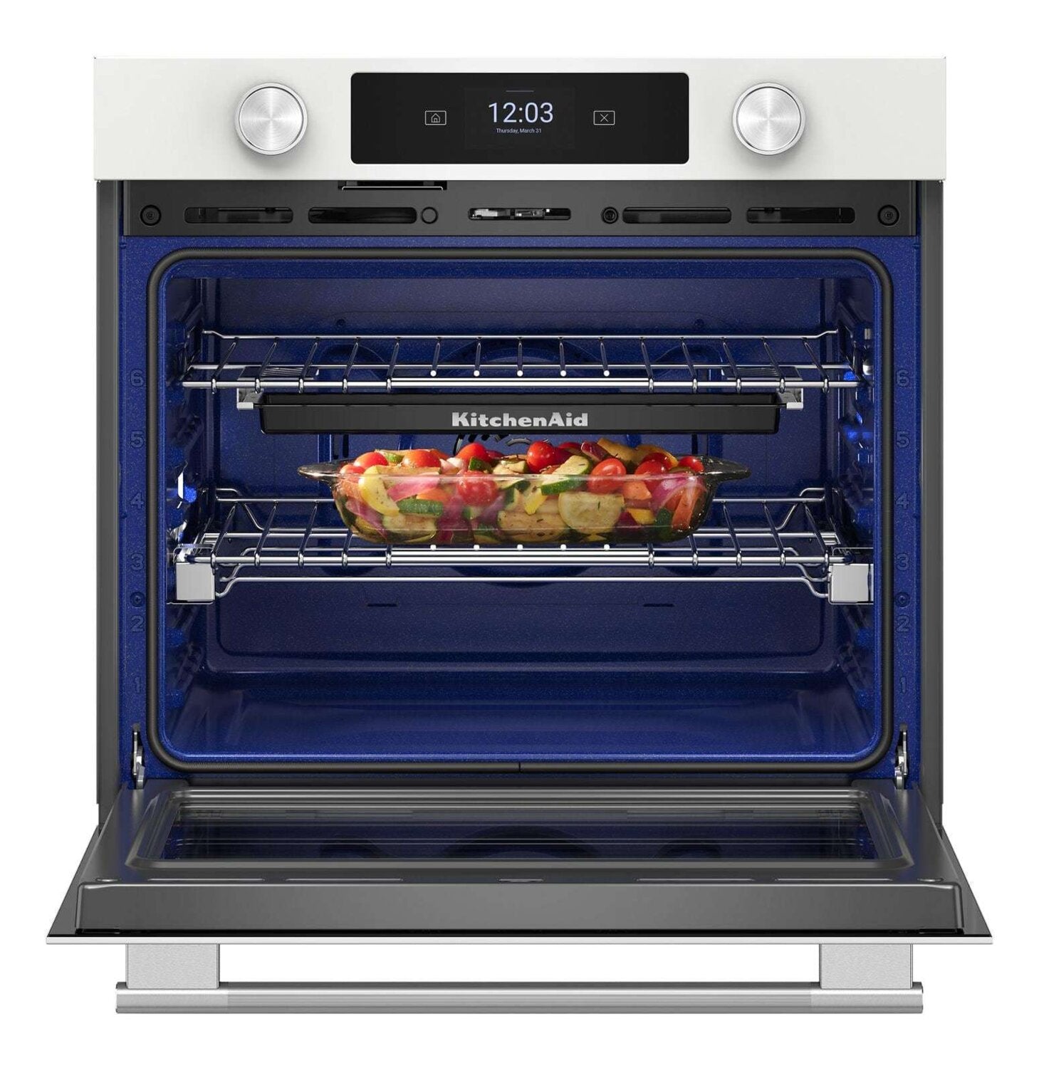KitchenAid 30" Smart Electric Single Wall Oven - White - KOES730SWH ...