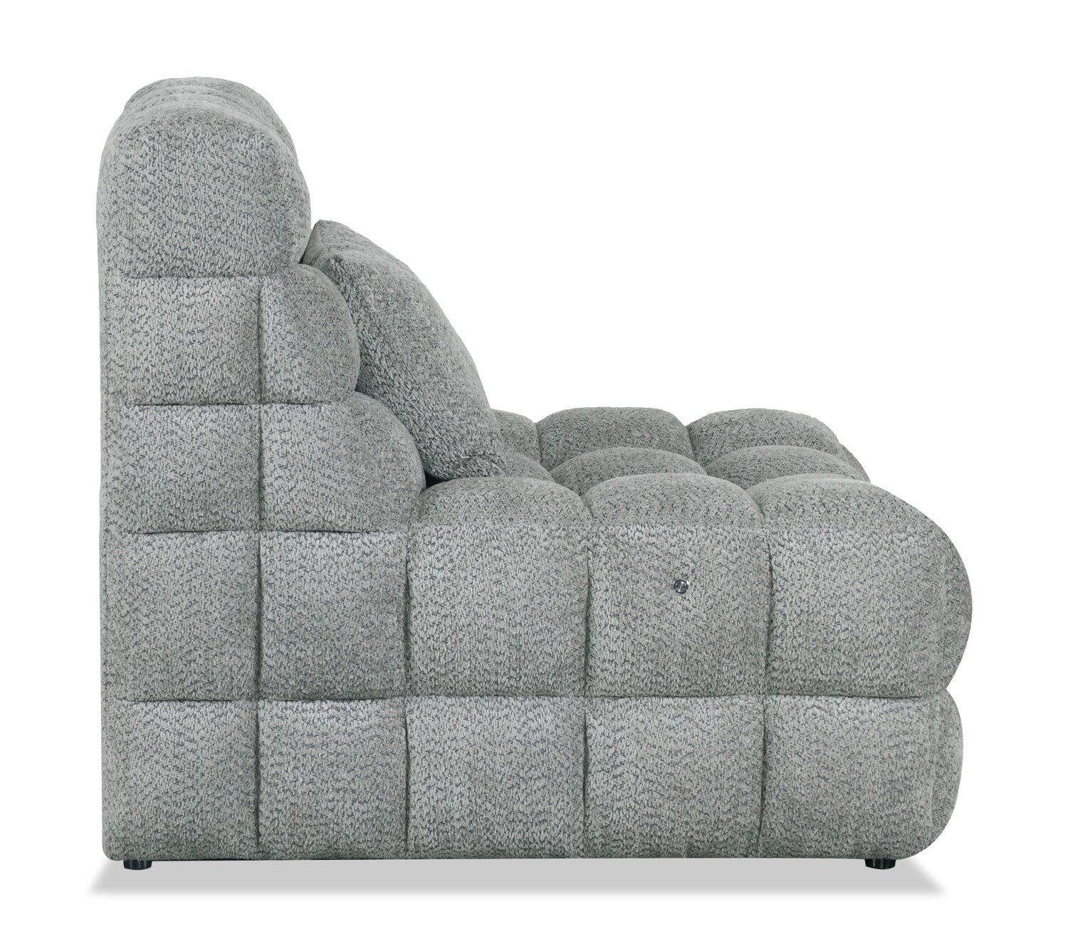 Wave 34.65" Accent Chair with Massage - Grey - The Brick