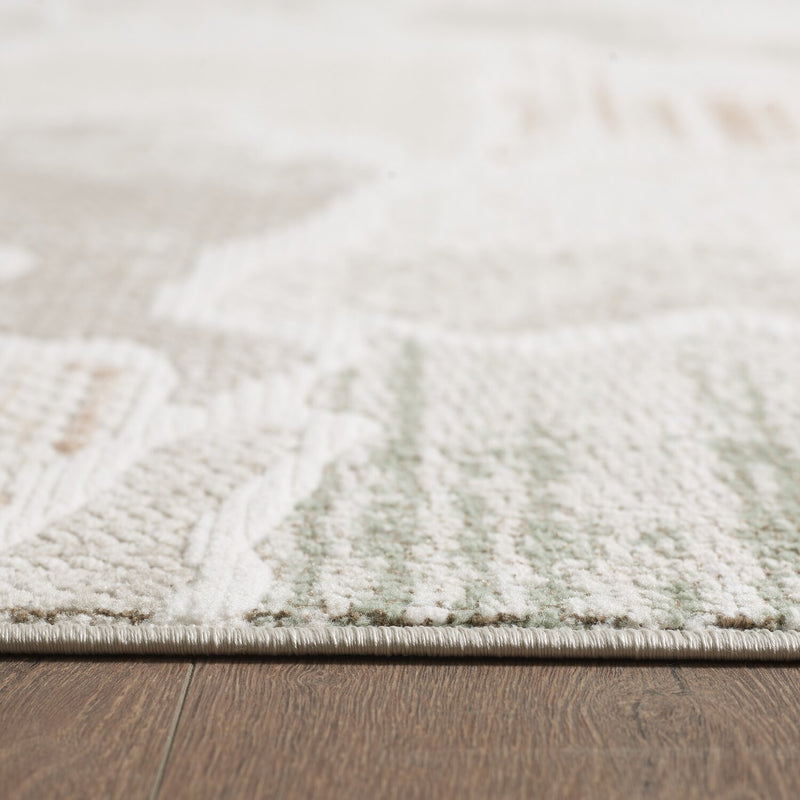 Cove Waves Multi-Colour Area Rug - 6'7" x 9'6" - The Brick