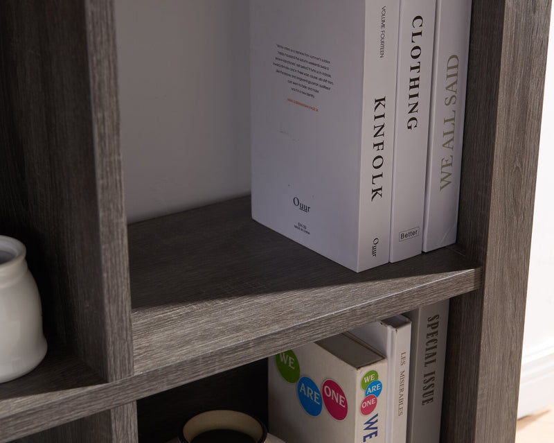 Oscar Owen 36" 6-Cube Bookcase - Grey - The Brick