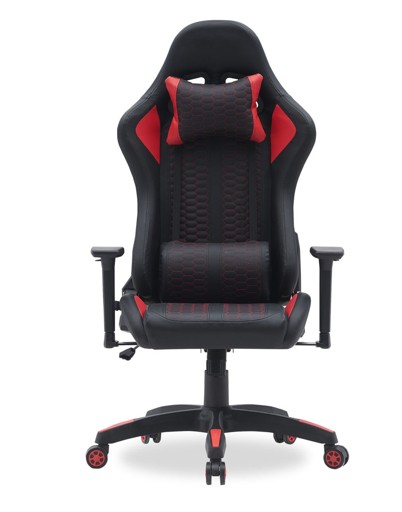 Hawk 27.5” Ergonomic Gaming Chair - Black & Red - The Brick