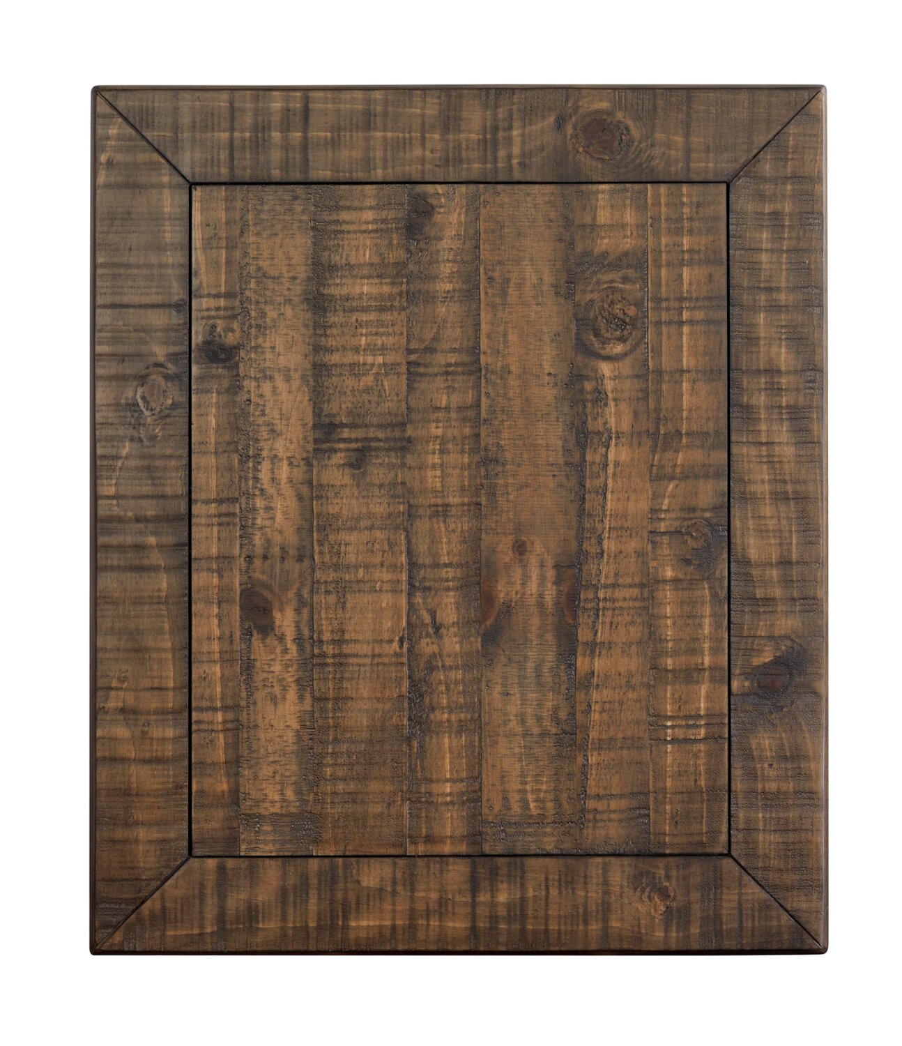Edwin 22” Country Pine End Table with Storage - Homestead Brown - The Brick
