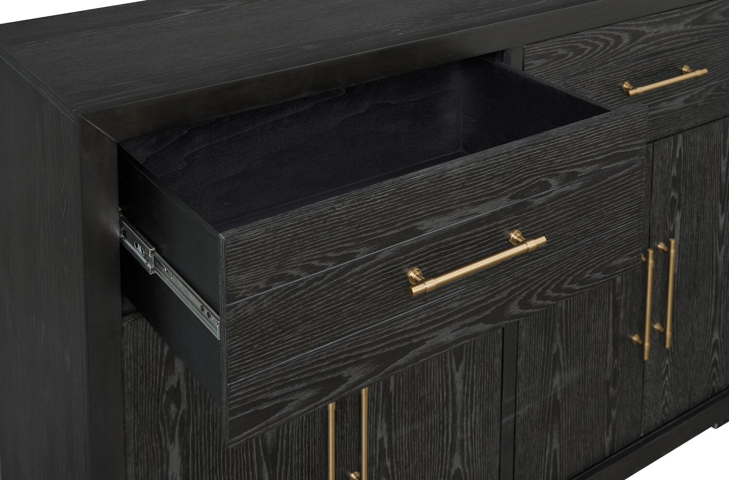 Emery Dining Server with Drawers, Storage & Built-In Wine Racks, 60 ...