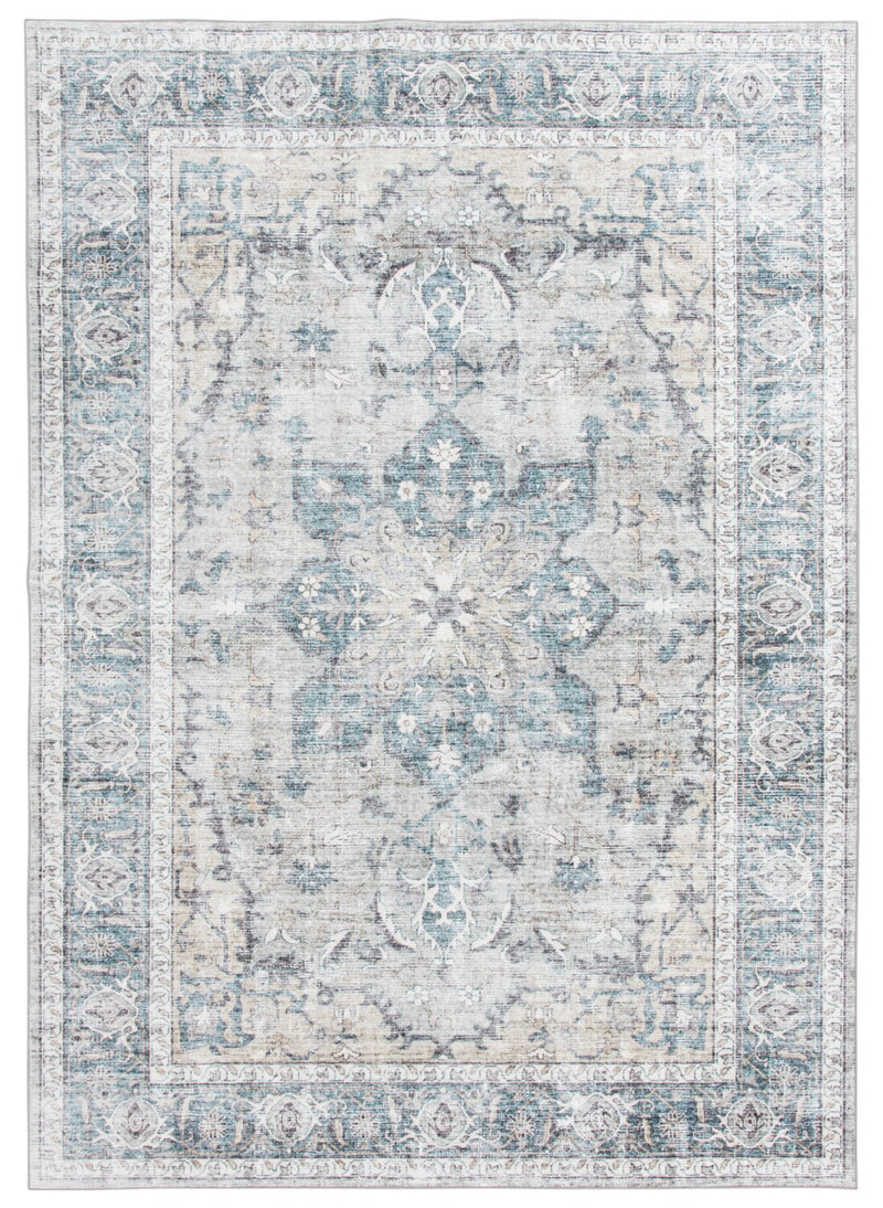 Melis Grey Washable Area Rug - 5’ x 7’ - The Brick
