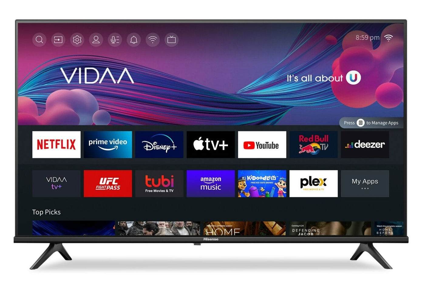 Hisense A4KV 40" FHD VIDAA TV | The Brick