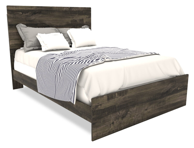 Riley Panel Bed with Headboard & Frame for Kids, Made in Canada, Gr ...