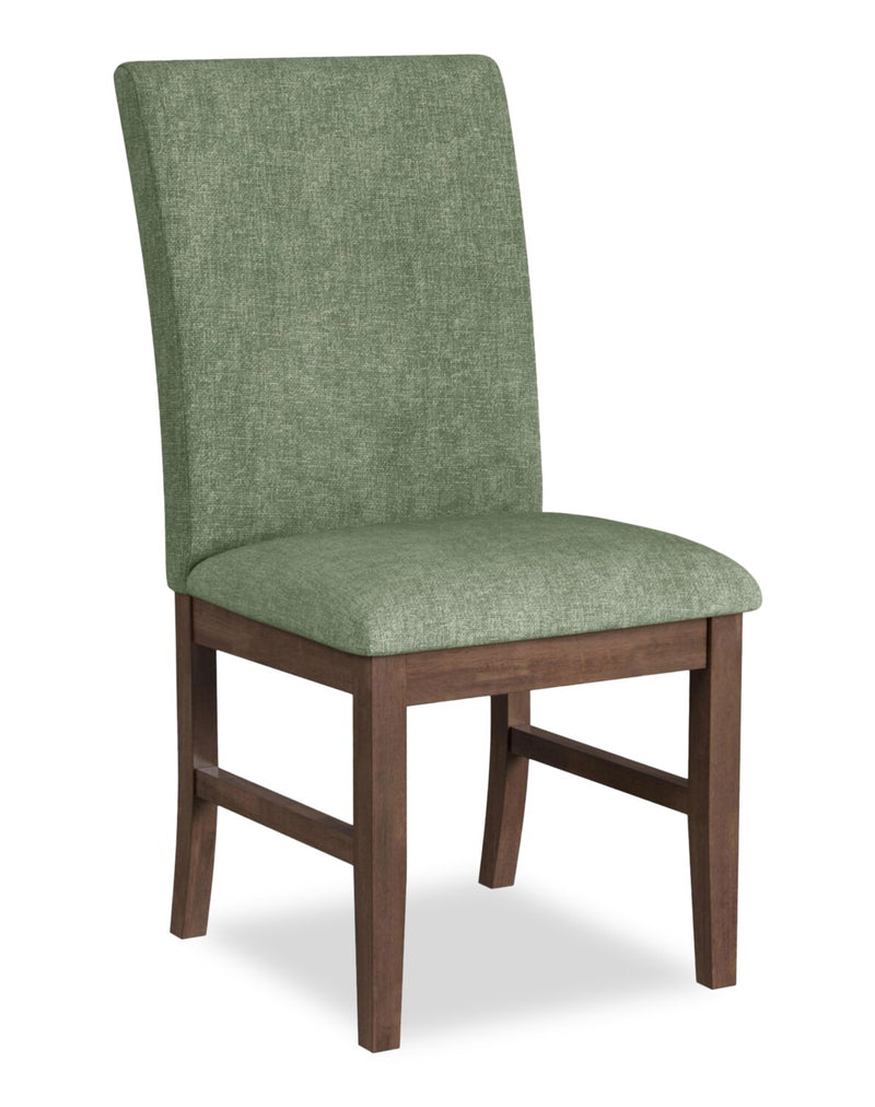 Rain 5pc Dining Set with Table & 4 Green Chairs, 45"W Round - Green ...