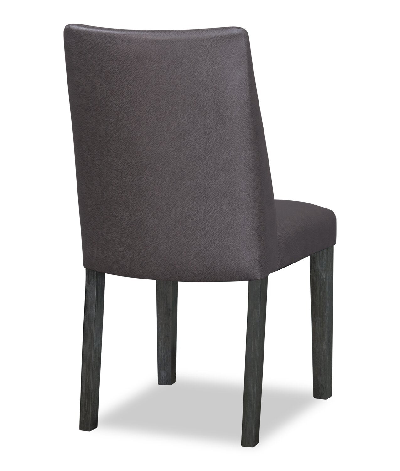 Emery Dining Chair with Vegan-Leather Fabric - Brown | The Brick