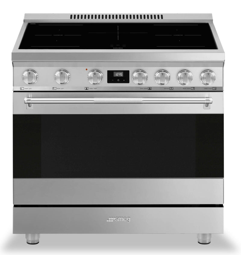 Smeg 4.6 Cu. Ft. Professional Induction Range - SPR36UIMX - The Brick