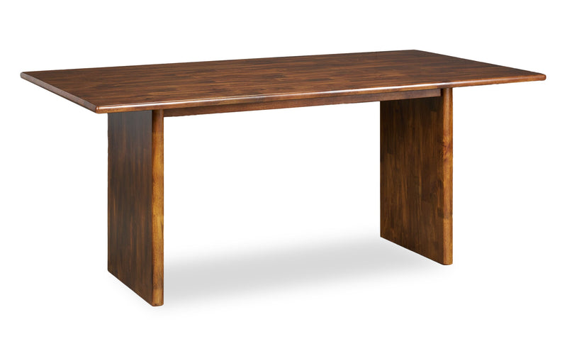 Vale Dining Table, Wood, 72"W - Brown - The Brick