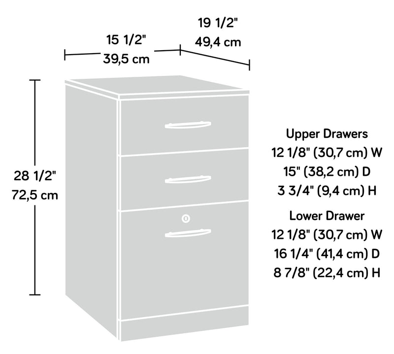 Via Commercial Grade 3-Drawer Filing Cabinet | The Brick