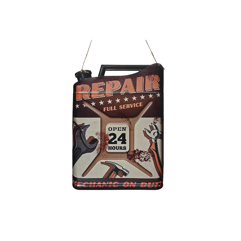 Embossed Metal Wall Sign Repair Open 24 Hours Wall Decor - The Brick