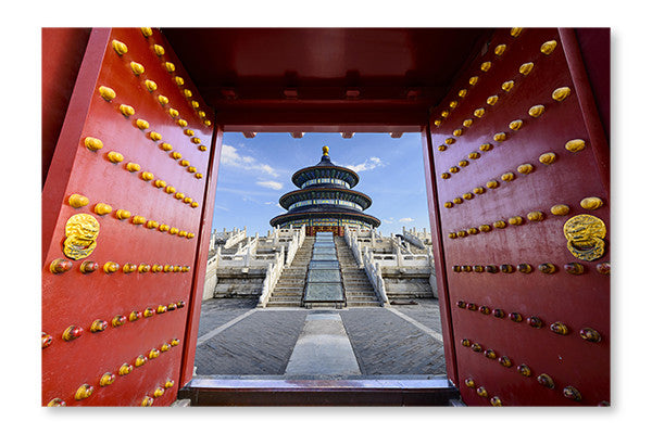 Temple Of Heaven 28x42 Wall Art Frame And Fabric Panel | The Brick
