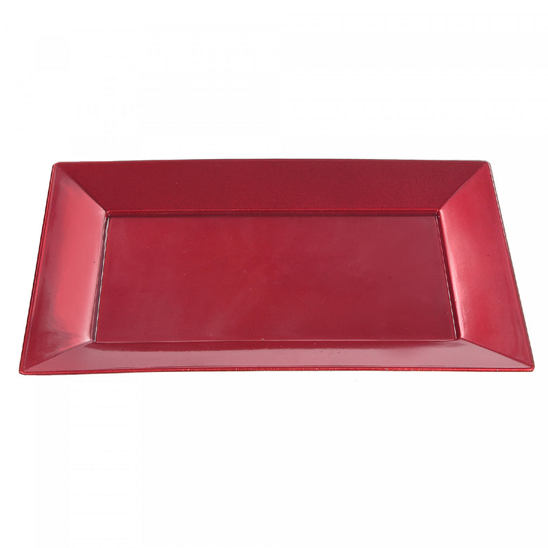 Rect. Serving Tray Smooth Red 8 x 12 - Set of 2 - The Brick