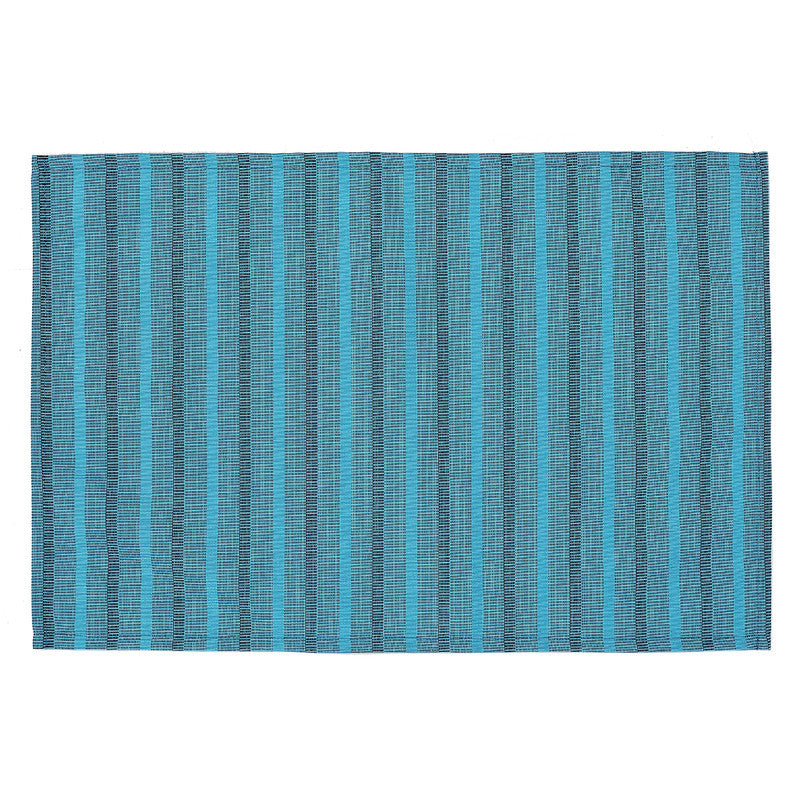 Stripe Outdoor Placemat Blue - Set of 12 - The Brick