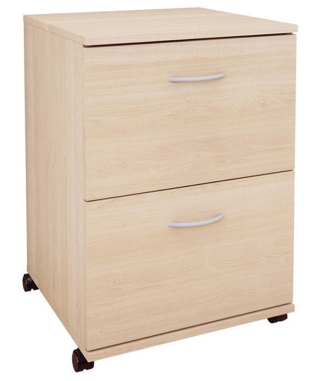 Nordika 2-Drawer Filing Cabinet - Natural Maple - The Brick