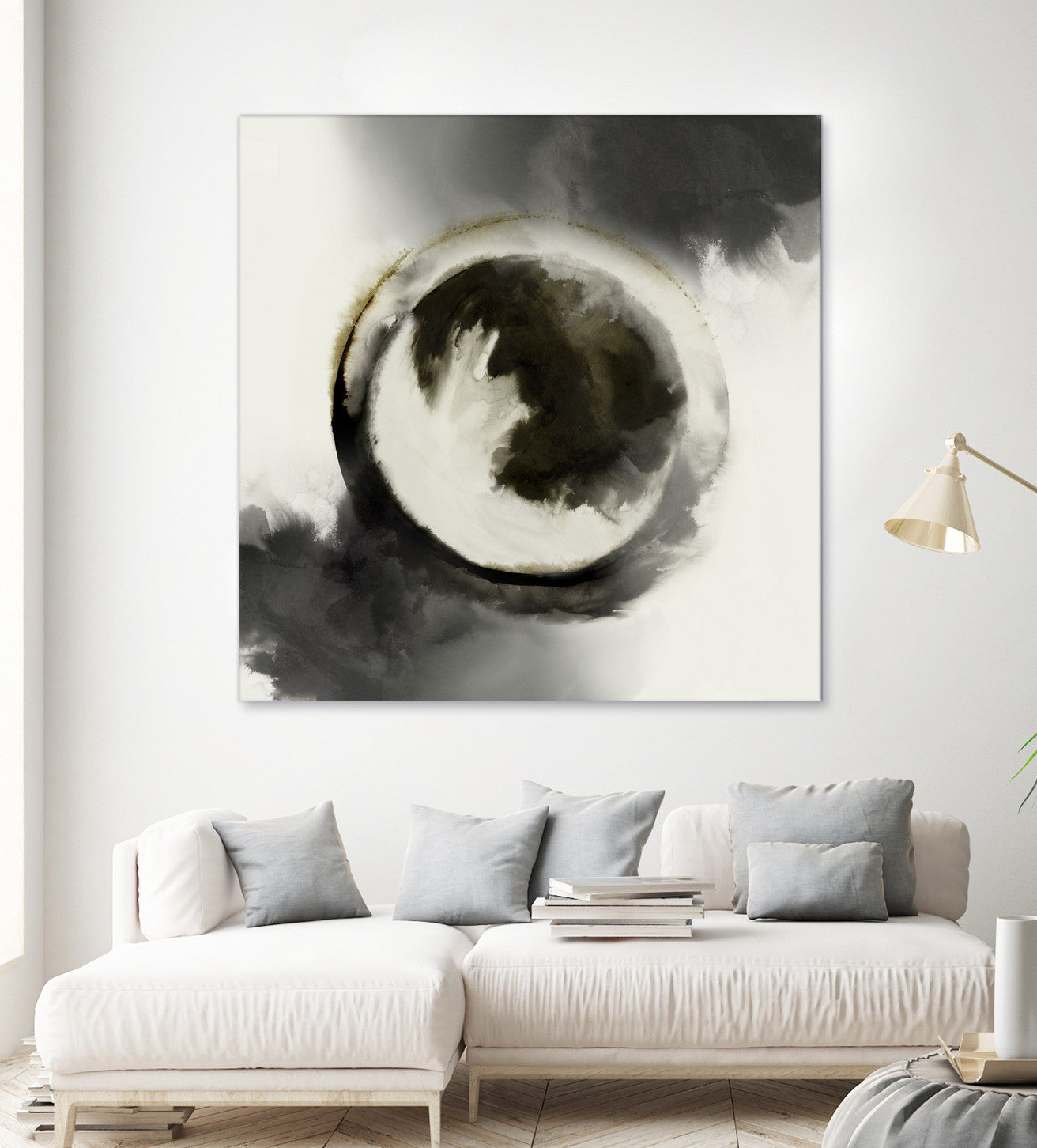 "Smokey Circumference" Giant Art 54x54 Wall Art - The Brick