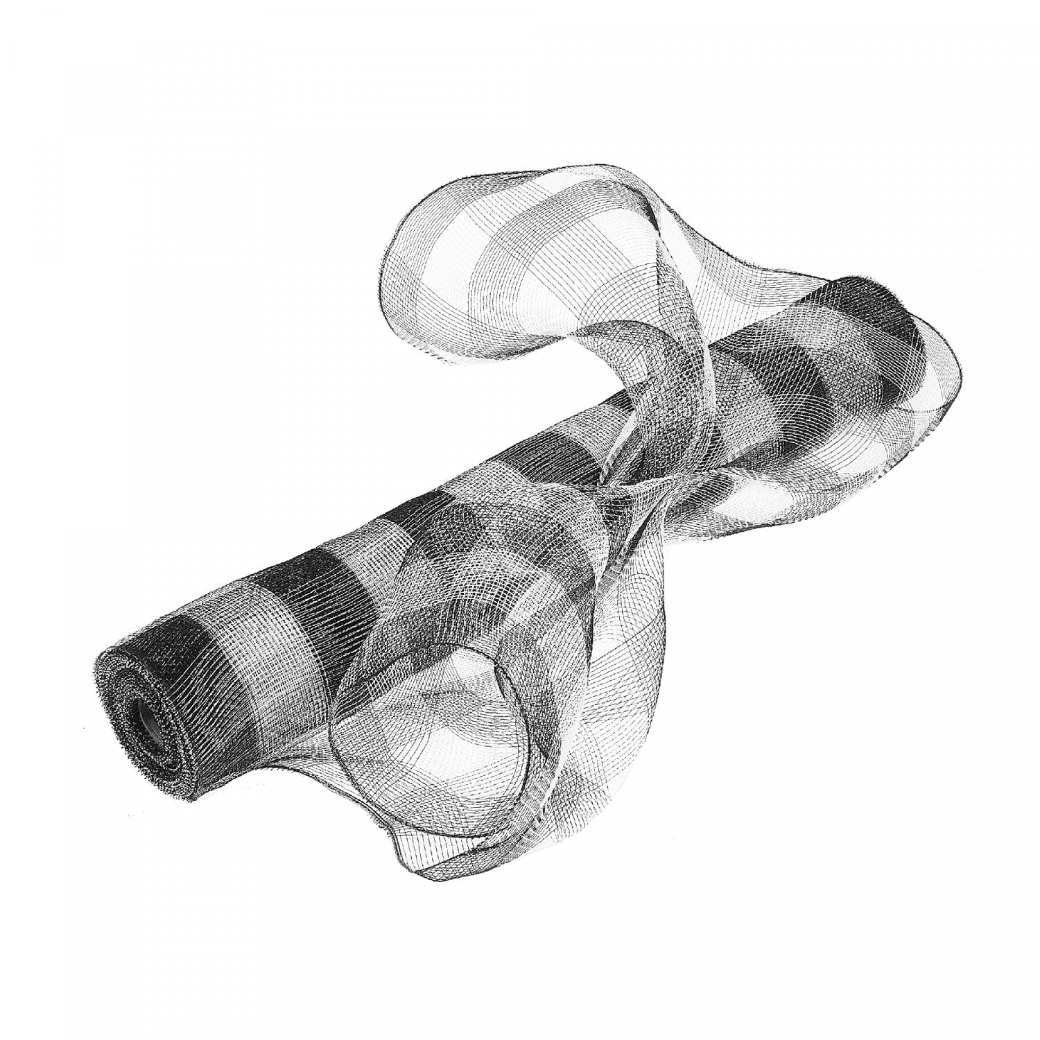 Mesh Ribbon White Buffalo 21"x10" - Set of 2 Crafts - The Brick