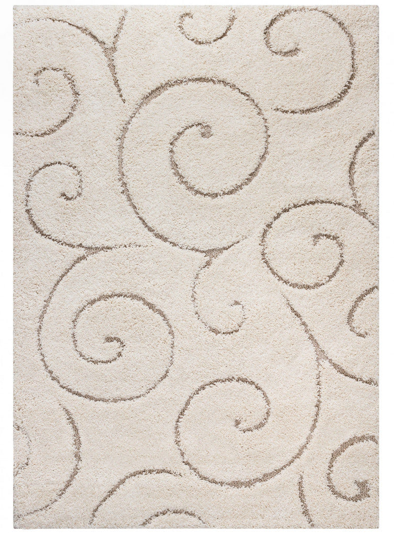 Oakville Cream Flora 3x5 Area Rug - The Brick