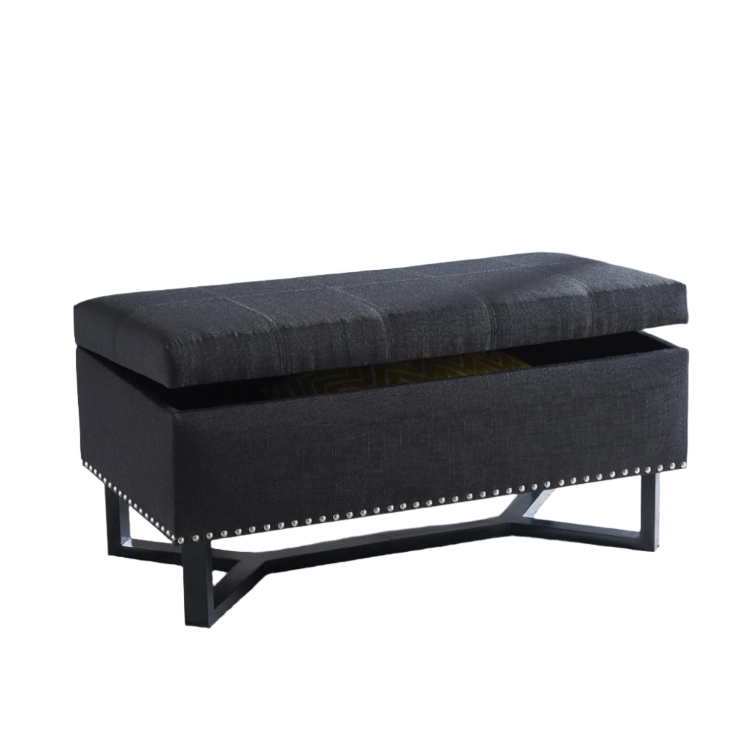 Studded ottoman bench store