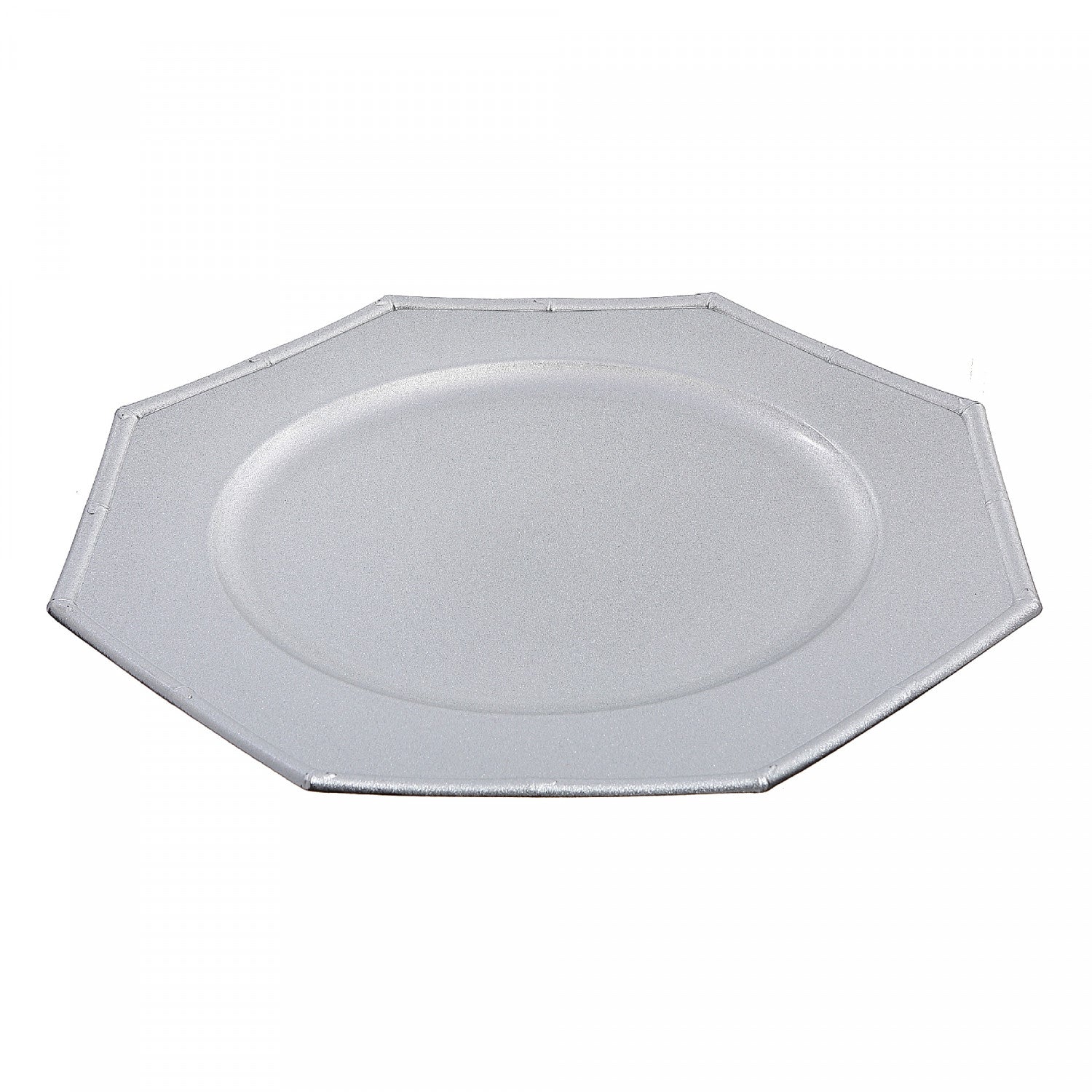 Charger Plate Octagon Silver 13" - Set of 6 Dinnerware - The Brick