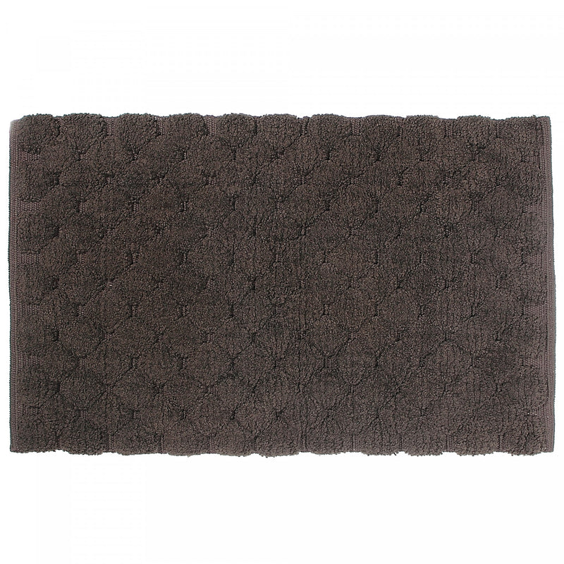 Handwoven Pompom Bathmat Chocolate 20 x 32 Bathmat - The Brick