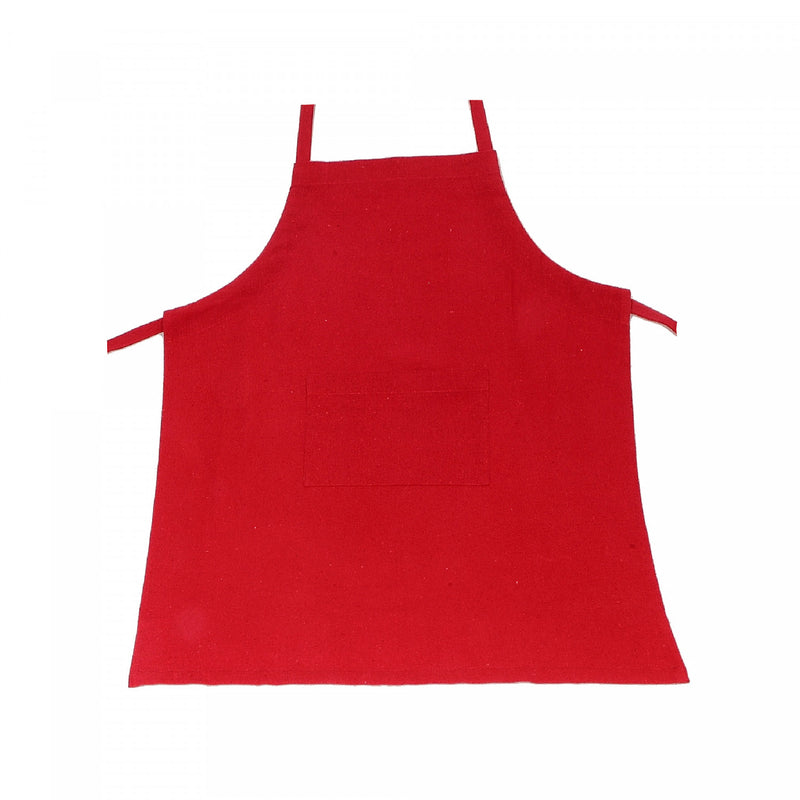 Polycotton Apron with Pocket Red - The Brick